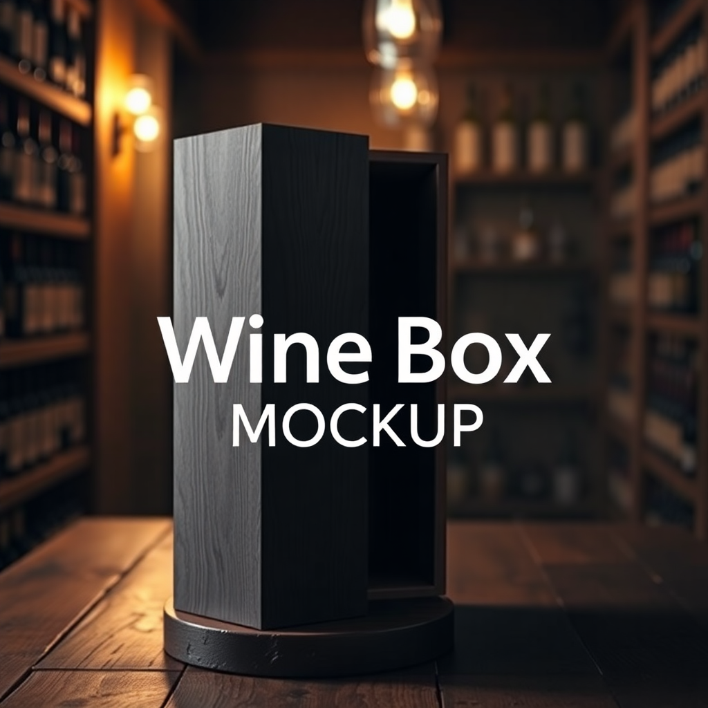 Best Wine Box Mockup | Vondy