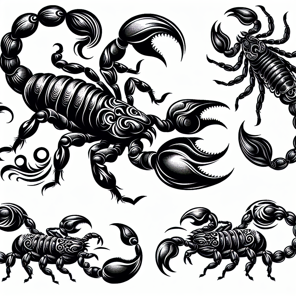 Best Black And Grey Scorpion Tattoo Generator | Vondy