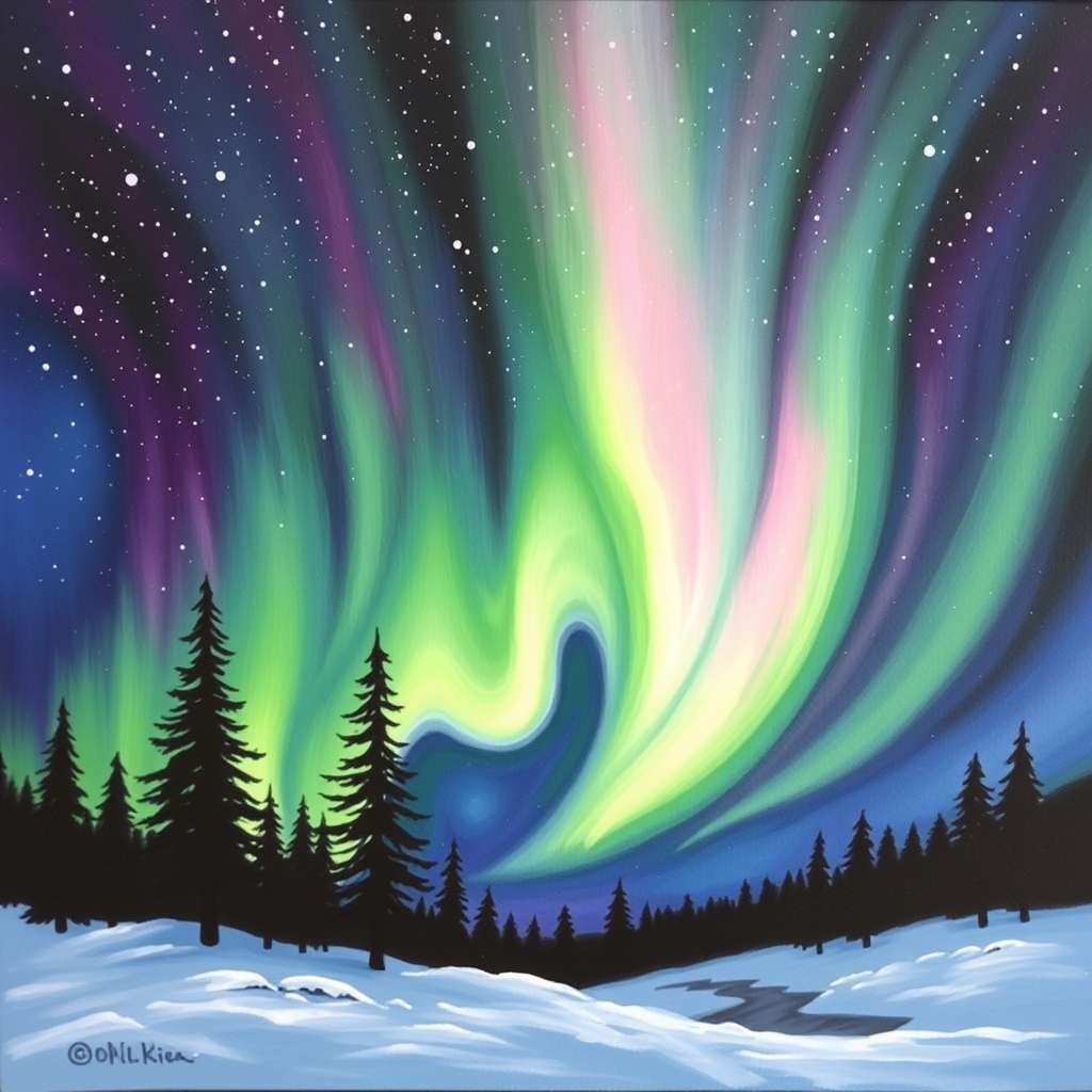 Best Easy Northern Lights Painting Ideas | Vondy