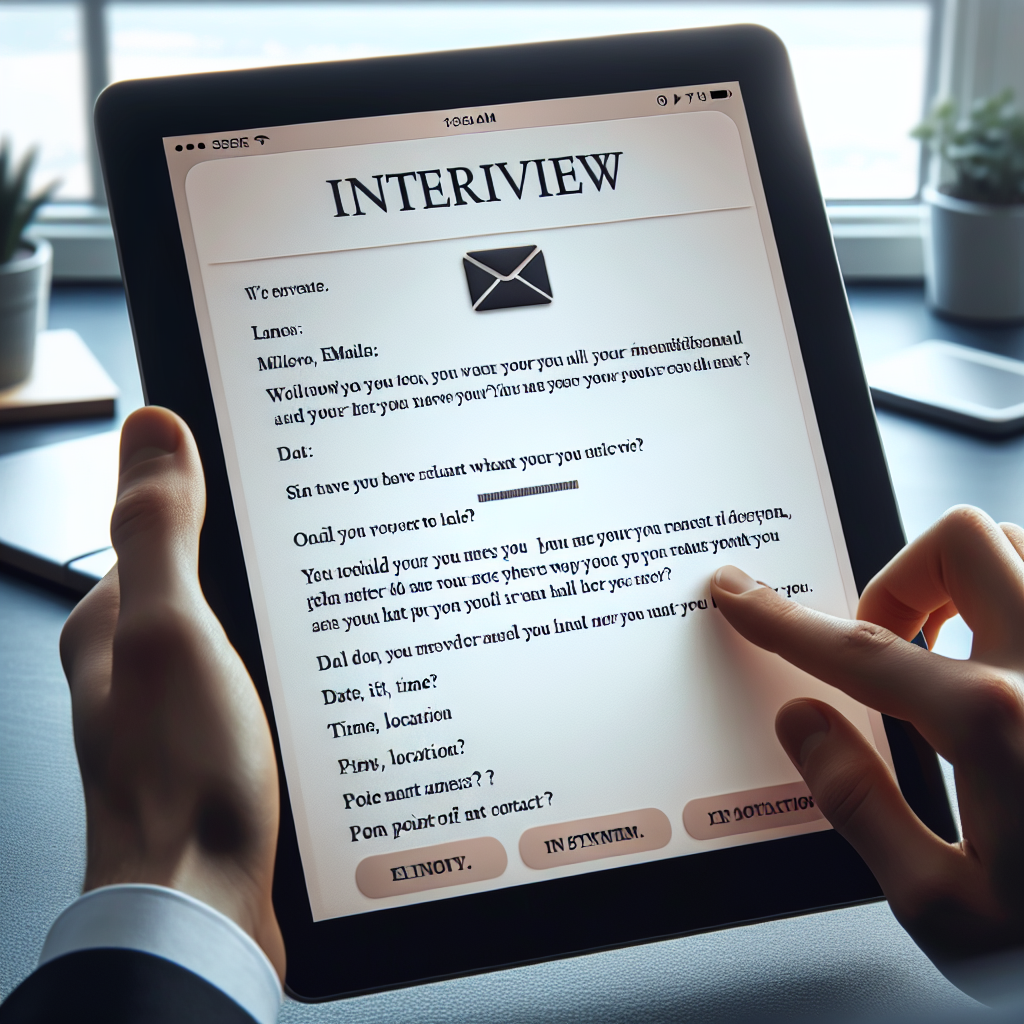 Best Interview Invitation Email Generator | Vondy