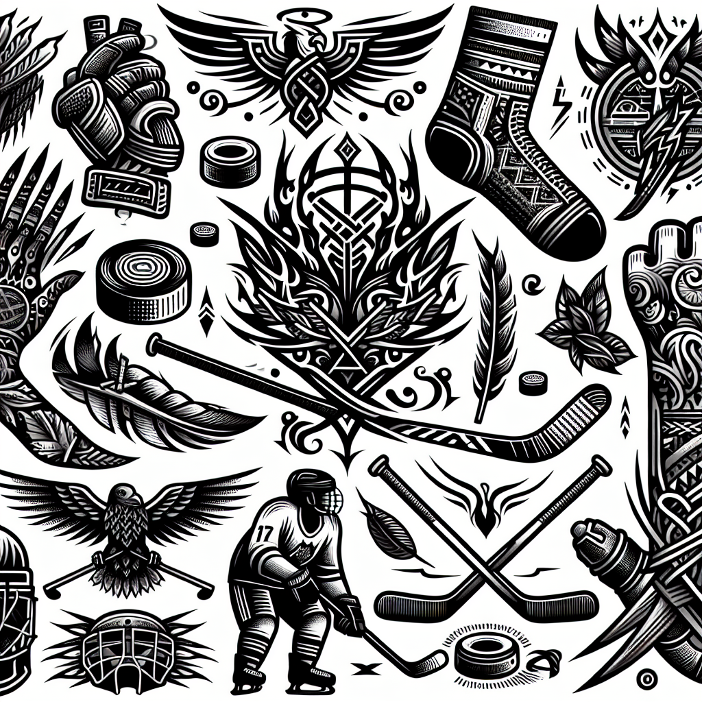 Hockey player tattoos - Calaverastattoos.com
