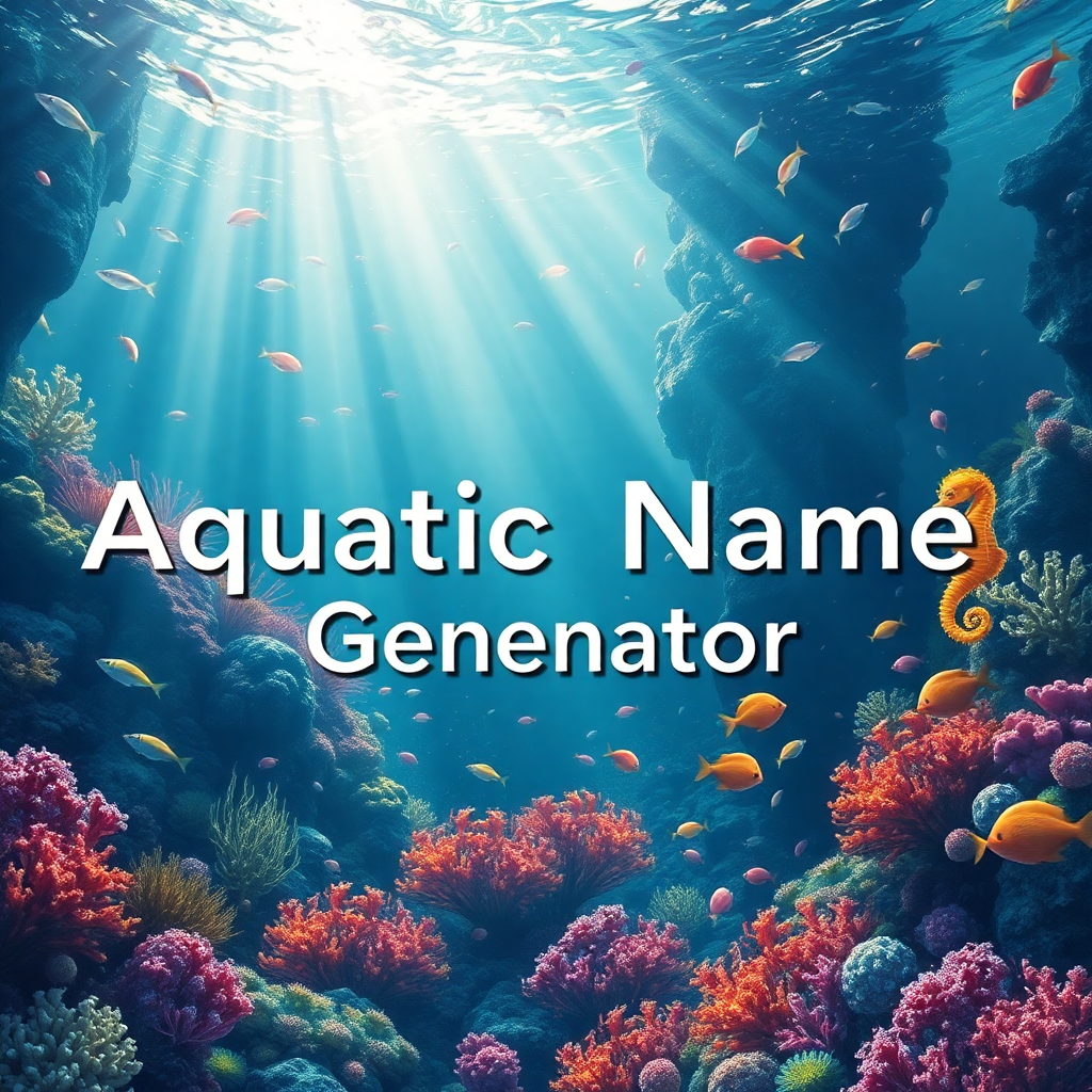 Best Aquatic Name Generator | Vondy