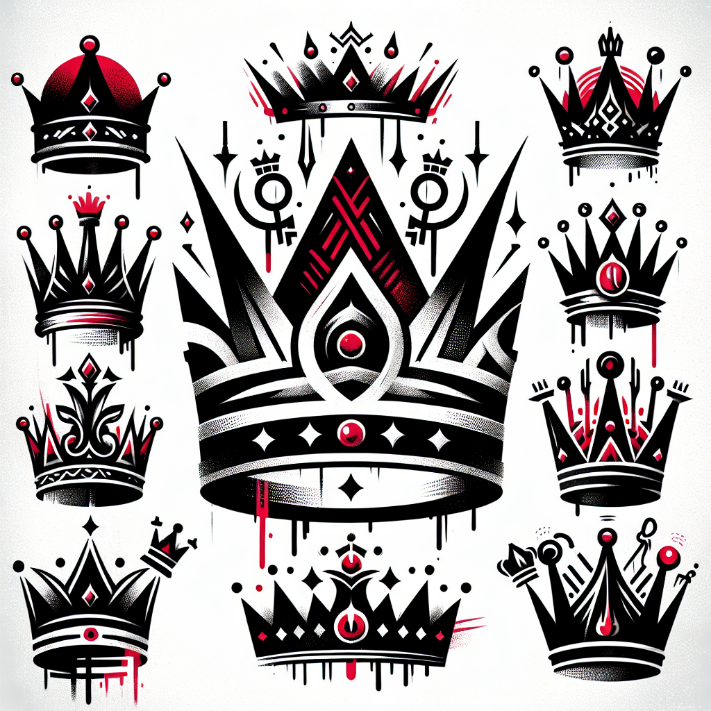 Best Trash Polka Crown Tattoo Generator | Vondy