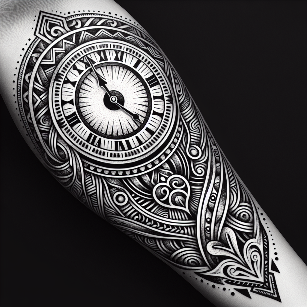 Best Tribal Clock Tattoo Generator | Vondy