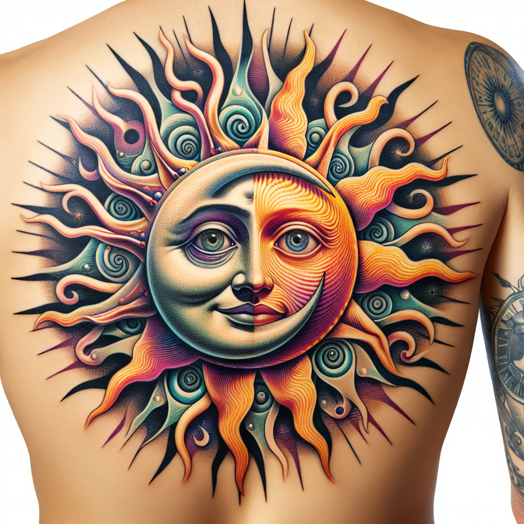 Best Surrealism Sun Tattoo Generator | Vondy