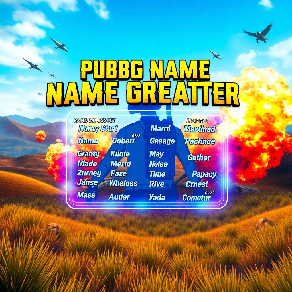 Best Pubg Name Generator 2022 | Vondy