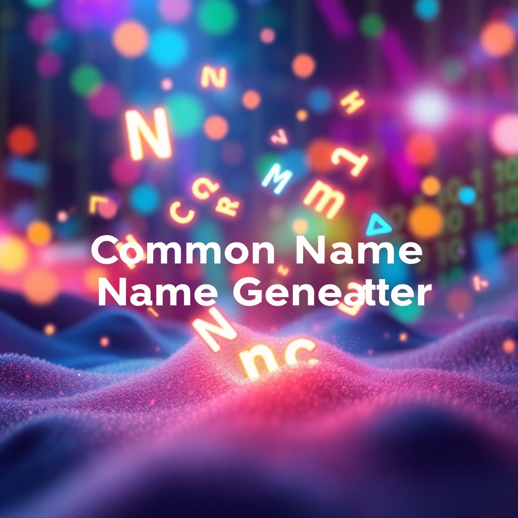 Best Random Common Name Generator | Vondy