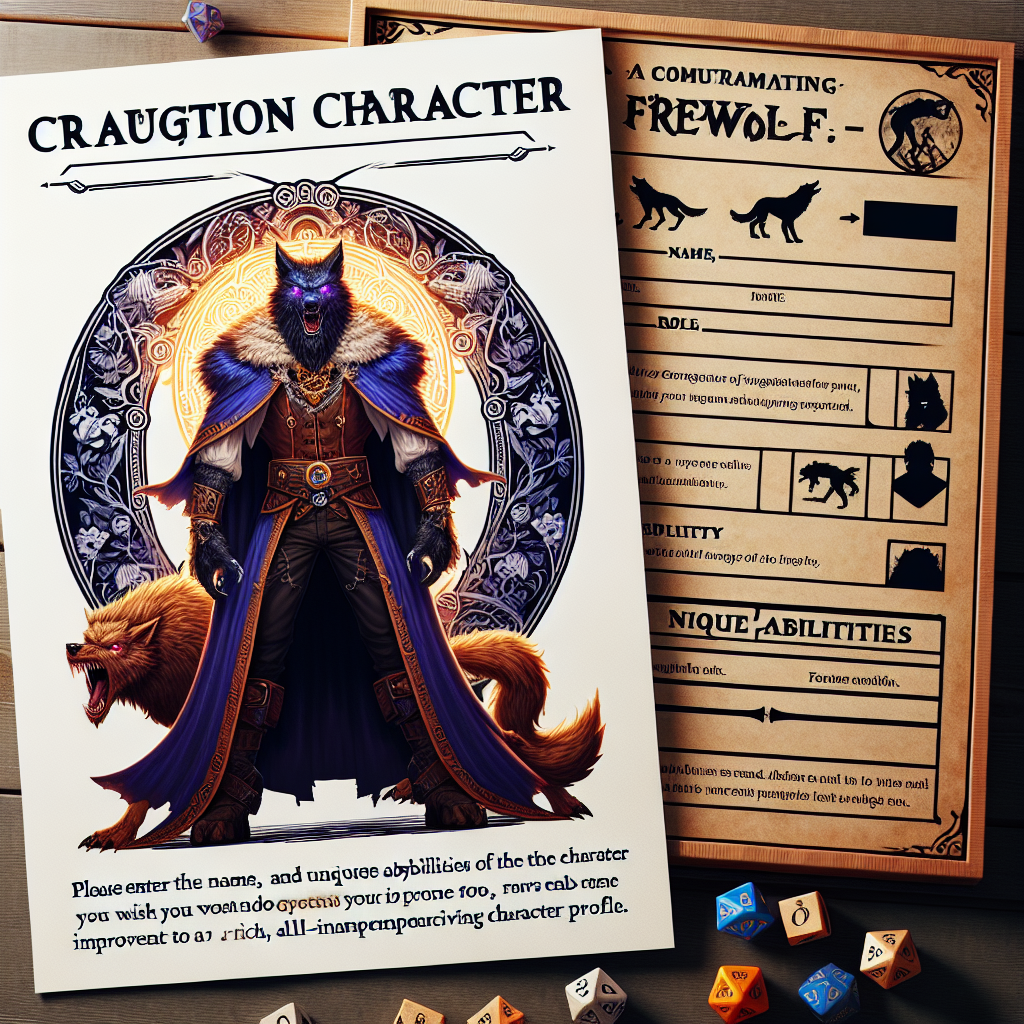 Best Werewolf Game Character Generator | Vondy