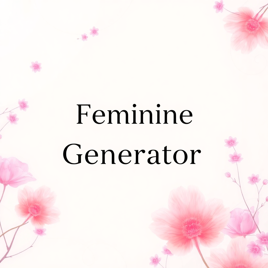 Best Feminine Name Generator | Vondy