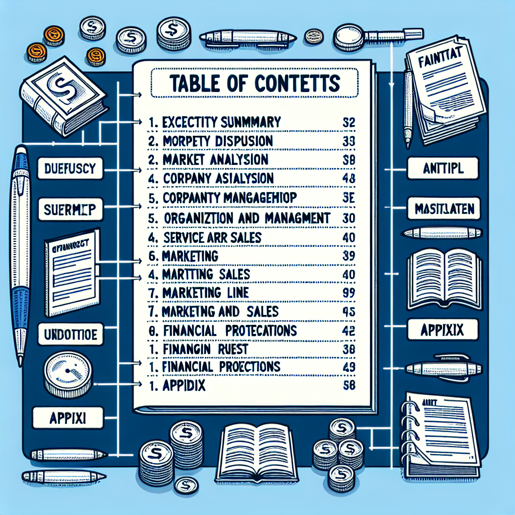 Best Table Of Contents Business Plan | Vondy