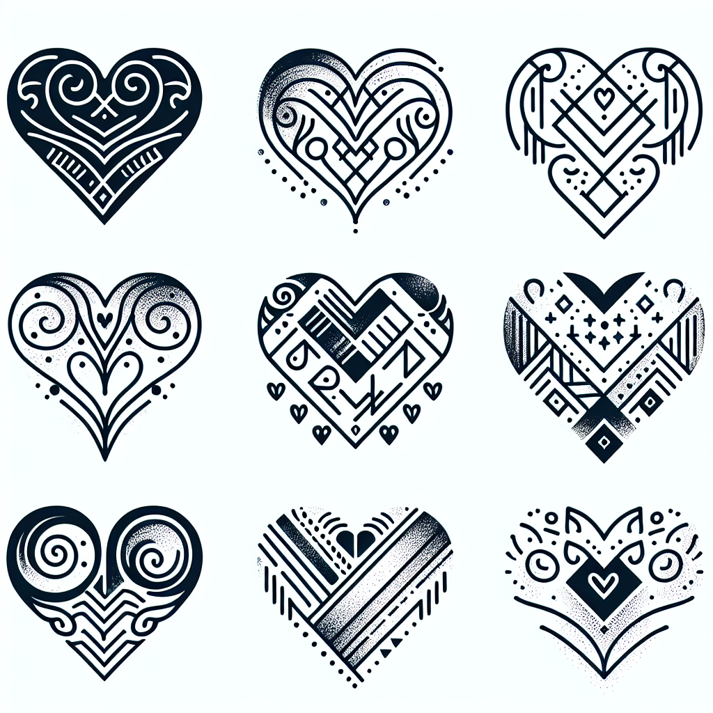 Best Minimalist Heart Tattoo Generator | Vondy