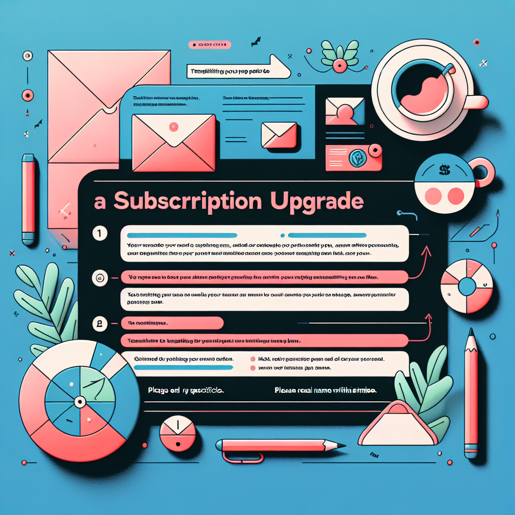 Best Subscription Upgrade Email Template | Vondy