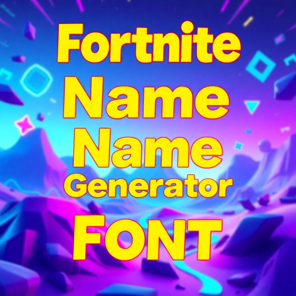 Best Fortnite Name Generator Font | Vondy