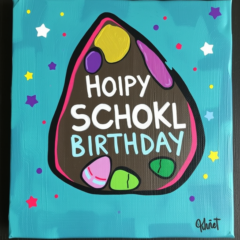 Best School Spirit Rock Birthday Painting Ideas | Vondy