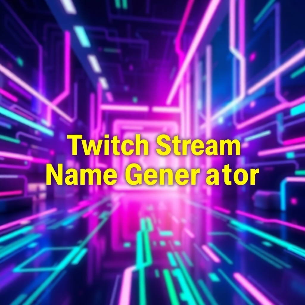 Best Twitch Stream Name Generator | Vondy