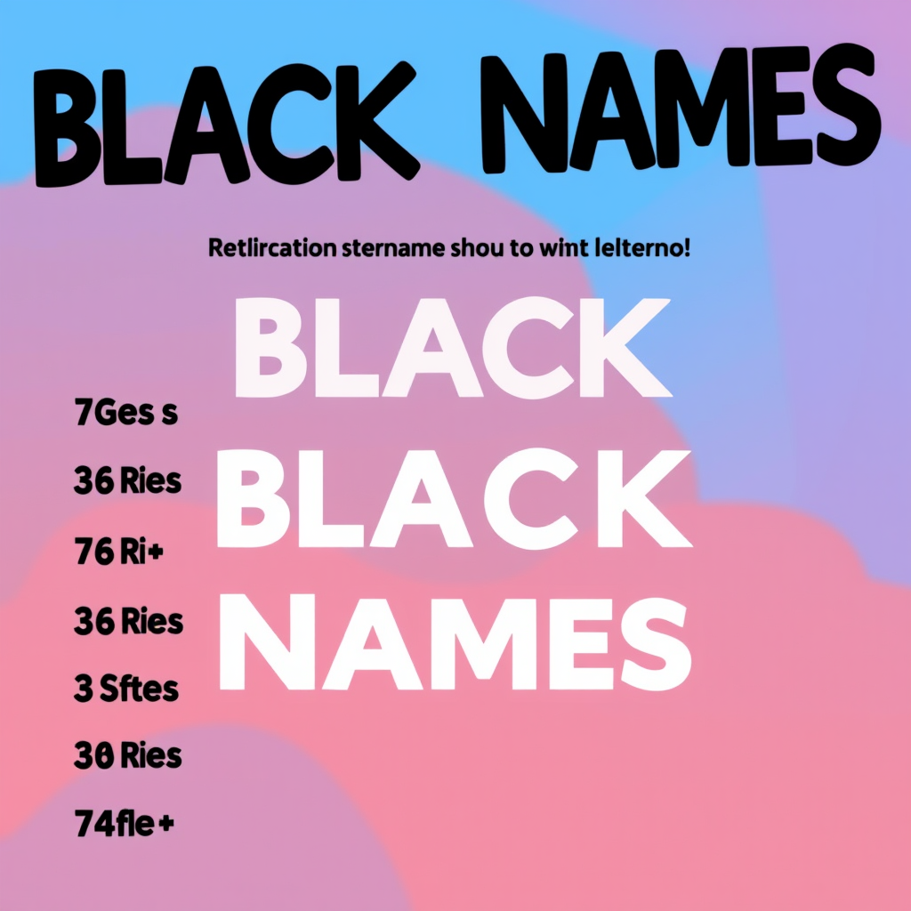 Best Random Black Name Generator | Vondy