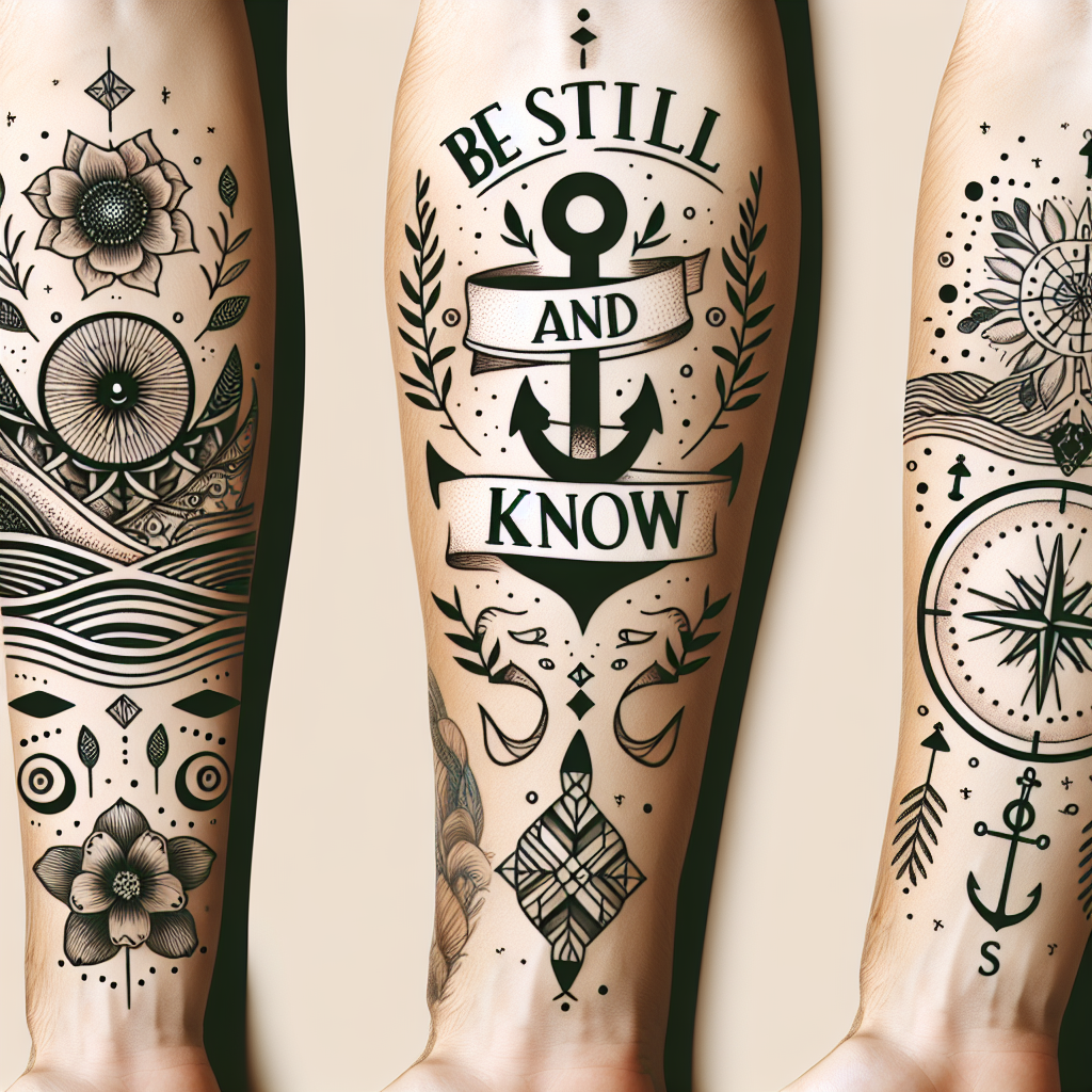 Best Be Still And Know Tattoo Ideas | Vondy