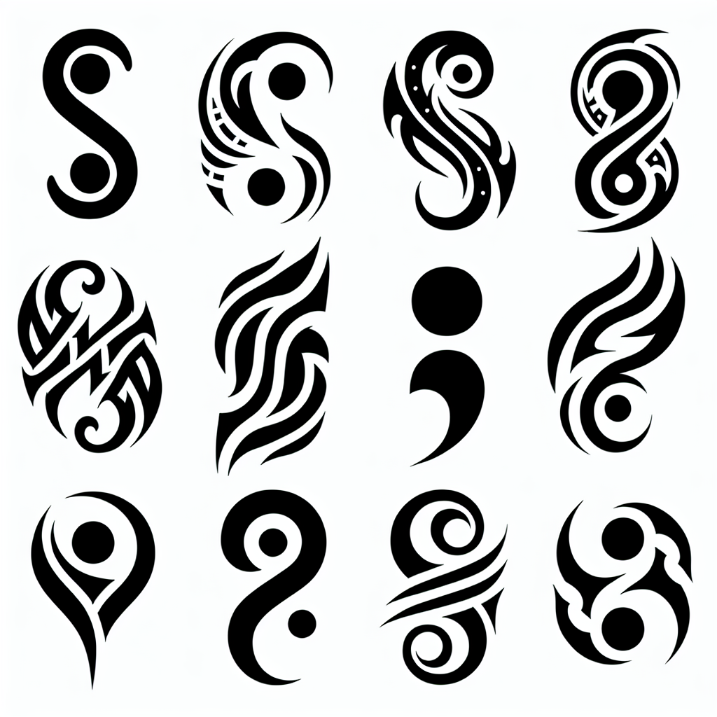Best Tribal Semicolon Tattoo Generator | Vondy