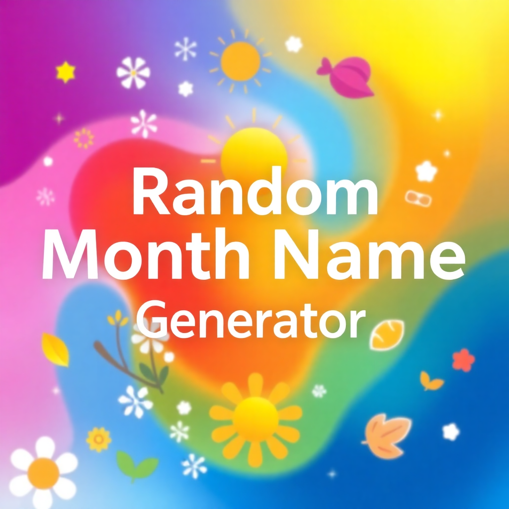 Best Random Month Name Generator | Vondy