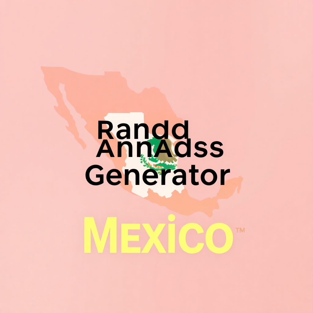 Best Random Address Generator Mexico | Vondy