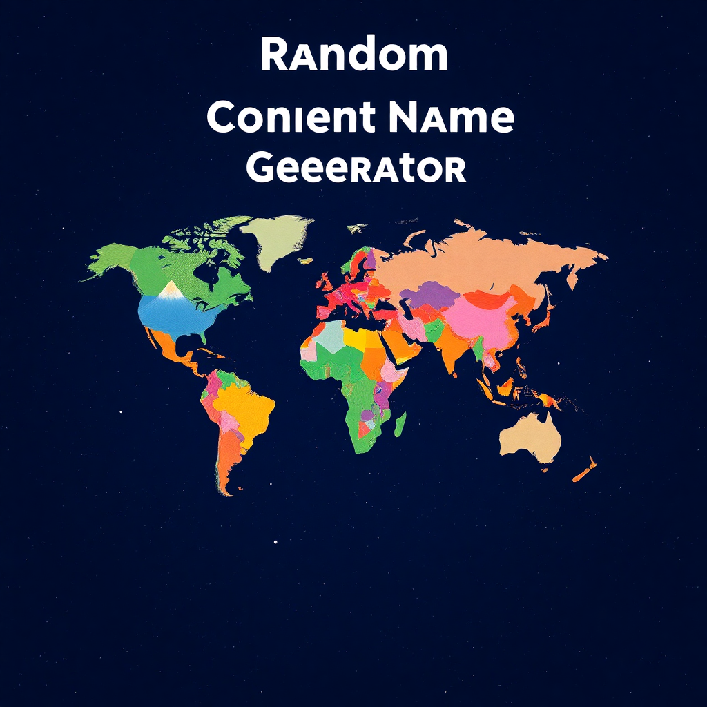 Best Random Continent Name Generator | Vondy