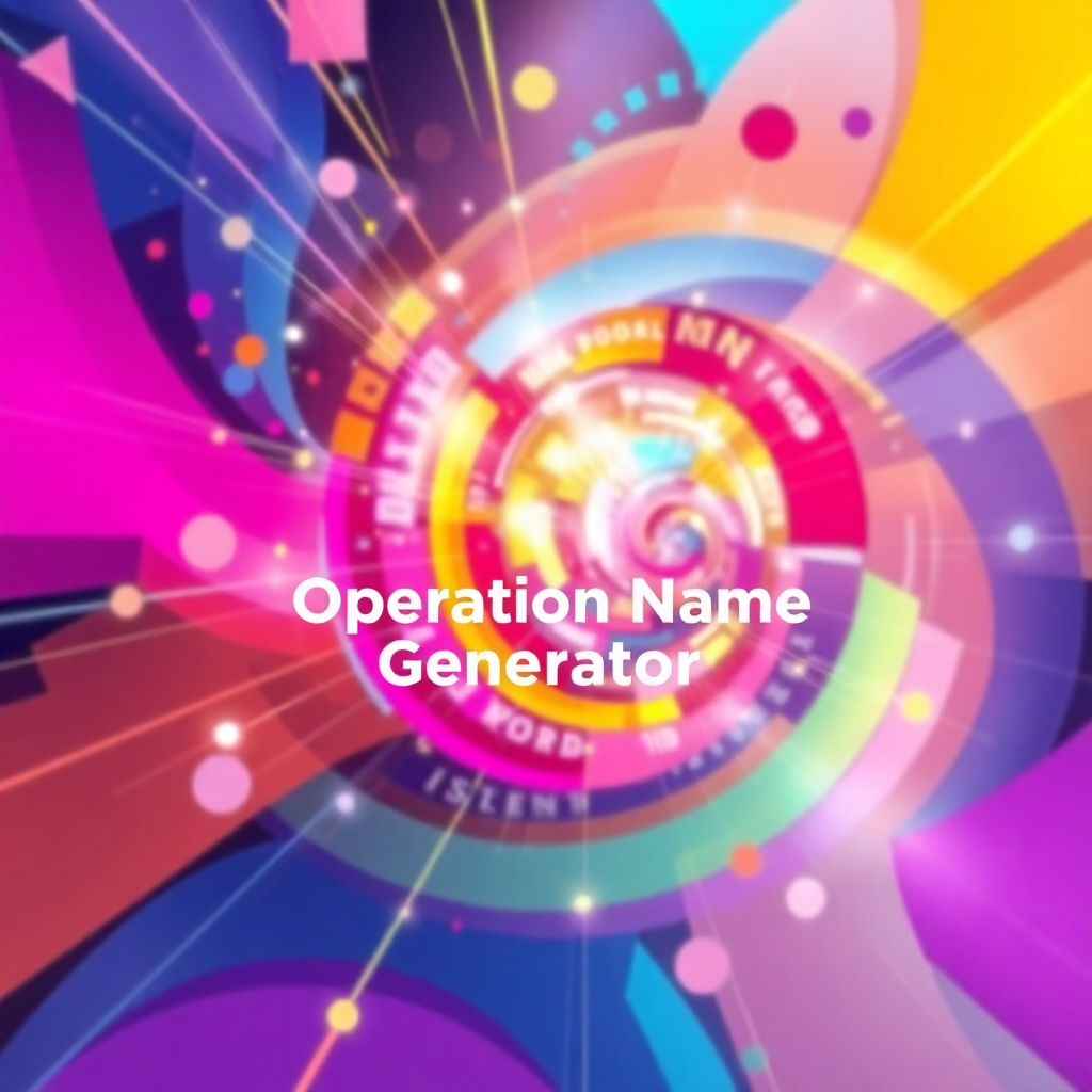 Best Random Operation Name Generator | Vondy