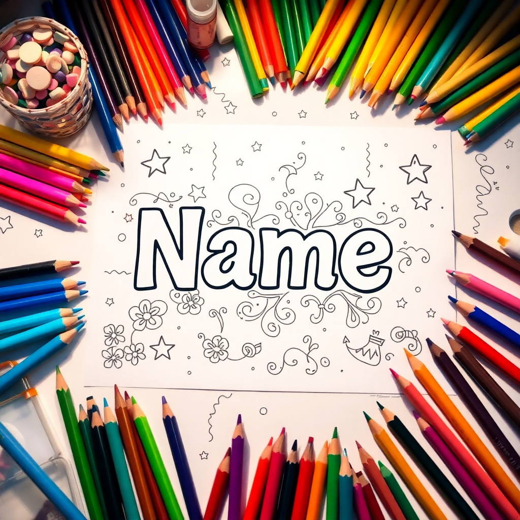 Best Name Coloring Sheet Generator | Vondy