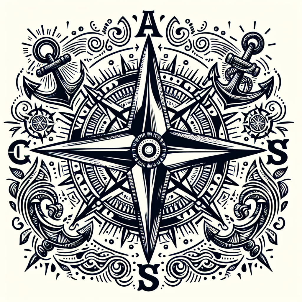 Best Tribal Compass Tattoo Generator | Vondy