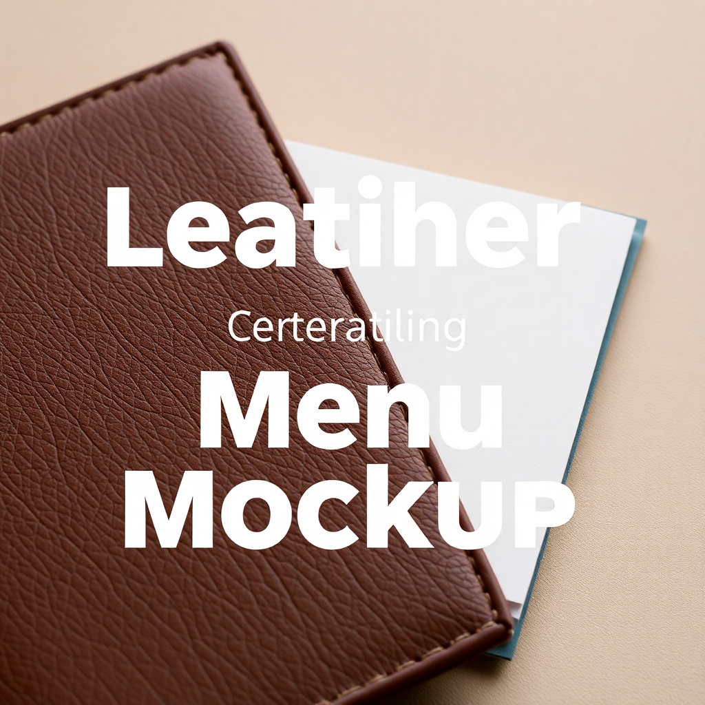 Best Leather Menu Mockup | Vondy
