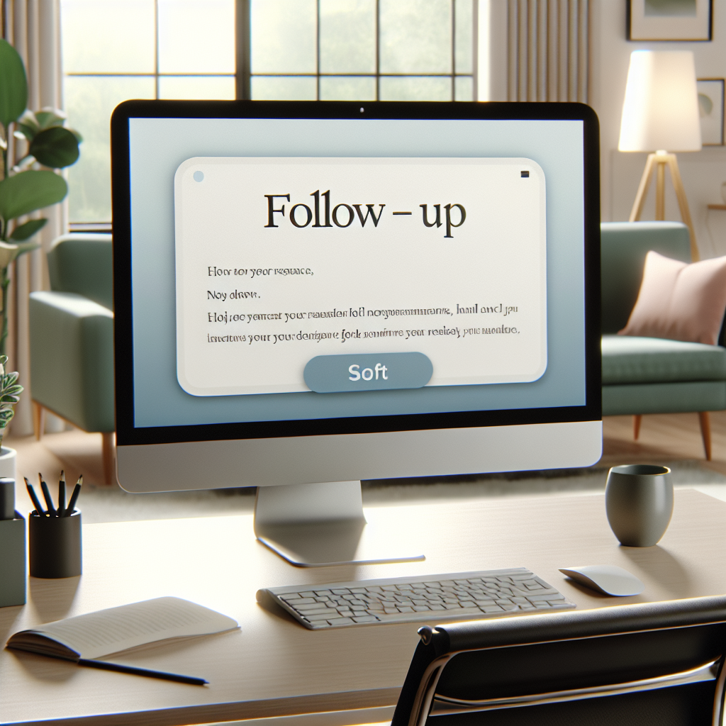 Best Soft Follow Up Email Template | Vondy