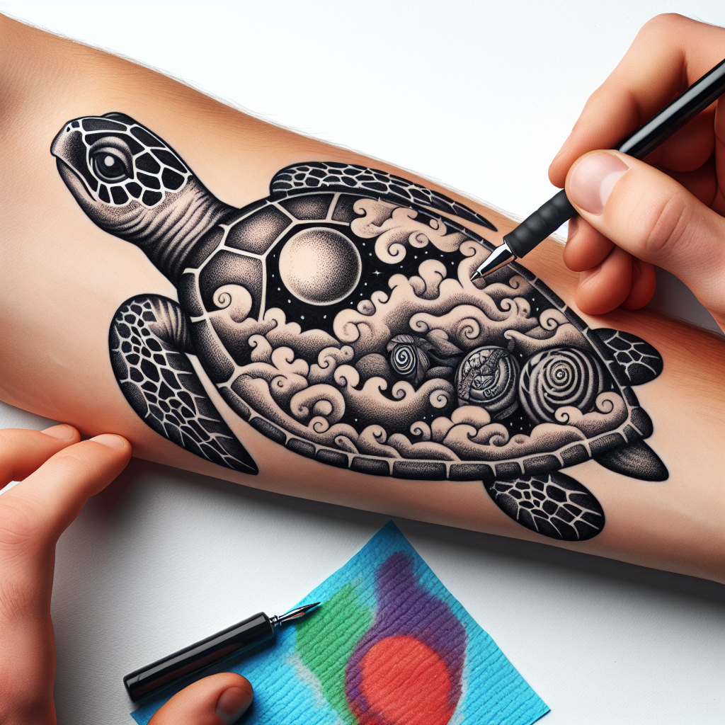 Best Surrealism Turtle Tattoo Generator | Vondy