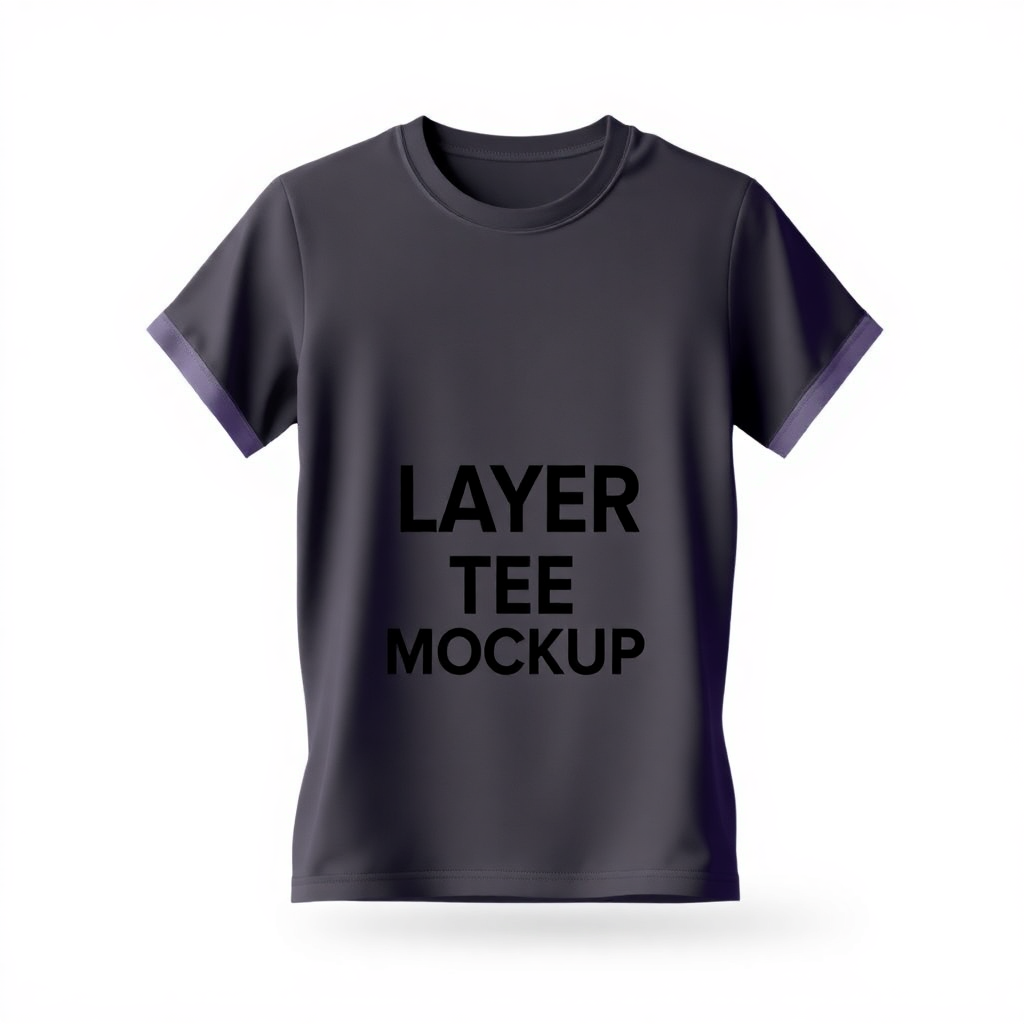 Best Double Layer Tee Mockup | Vondy