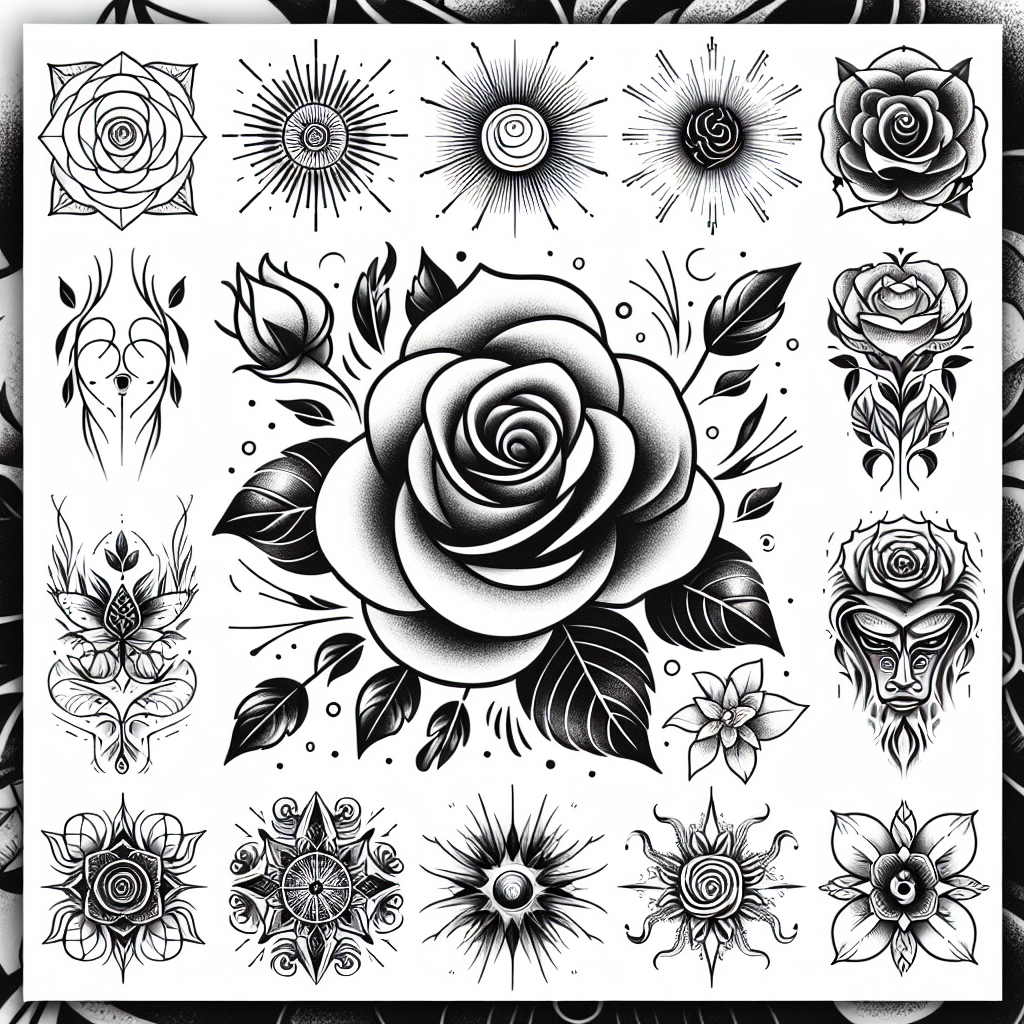 Best Minimalist Rose Tattoo Generator | Vondy