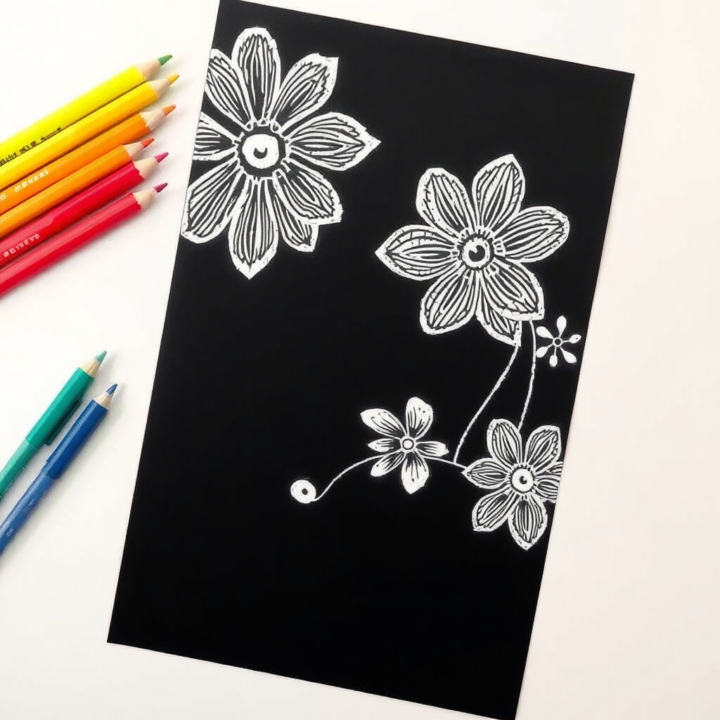 Best Black Paper Drawing Ideas Easy | Vondy