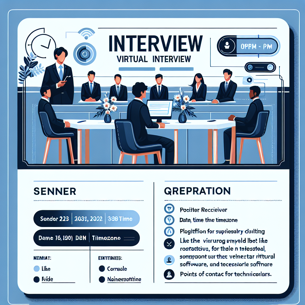 Best Virtual Interview Email Template | Vondy