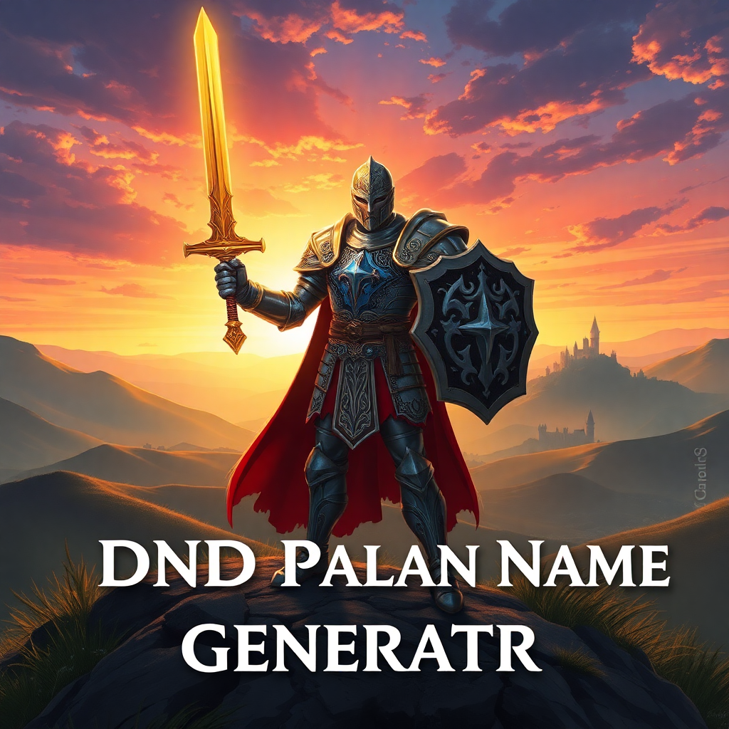 Best Dnd Paladin Name Generator | Vondy