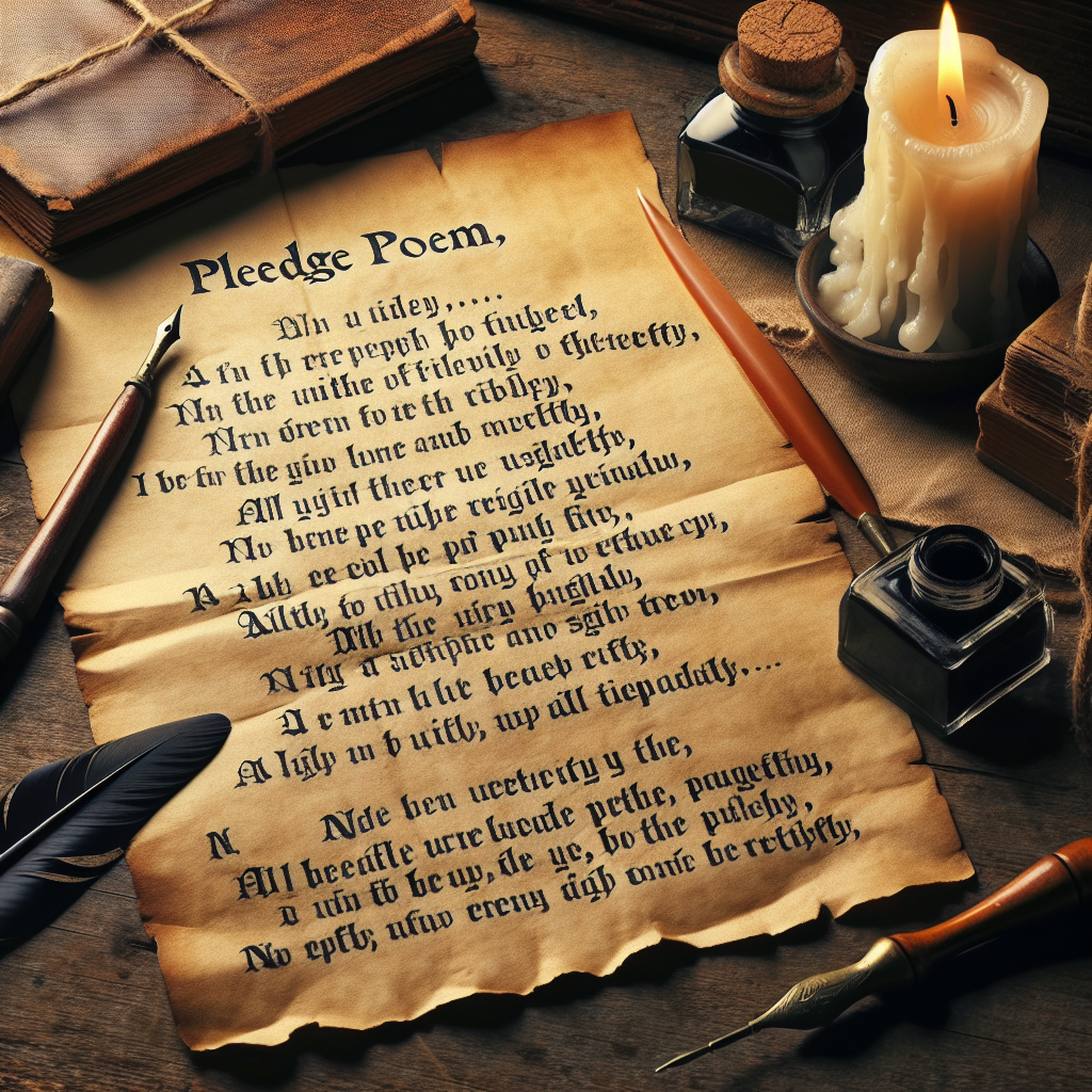 Best Pledge Poem Generator | Vondy
