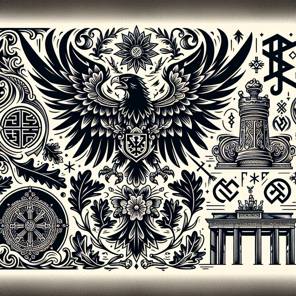 German Tattoo Ideas COLOFALLA 3 Sheets 130+ Pieces Temporary Tattoos 2