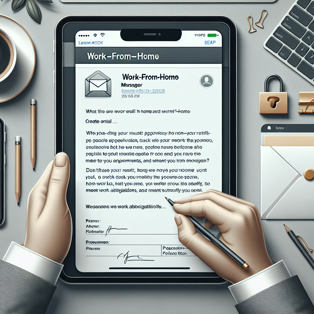 Best Wfh Email Template | Vondy