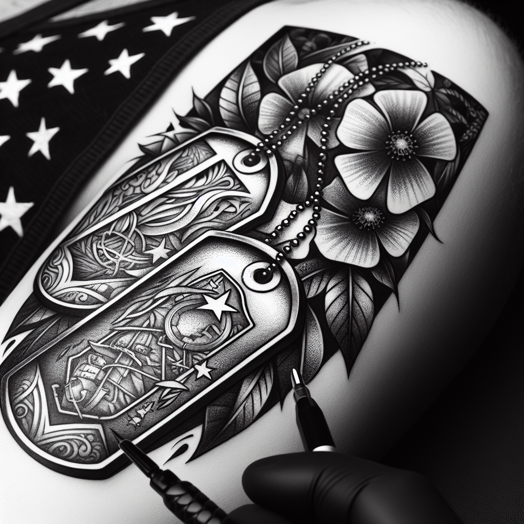 Best Military Dog Tag Tattoo Ideas | Vondy