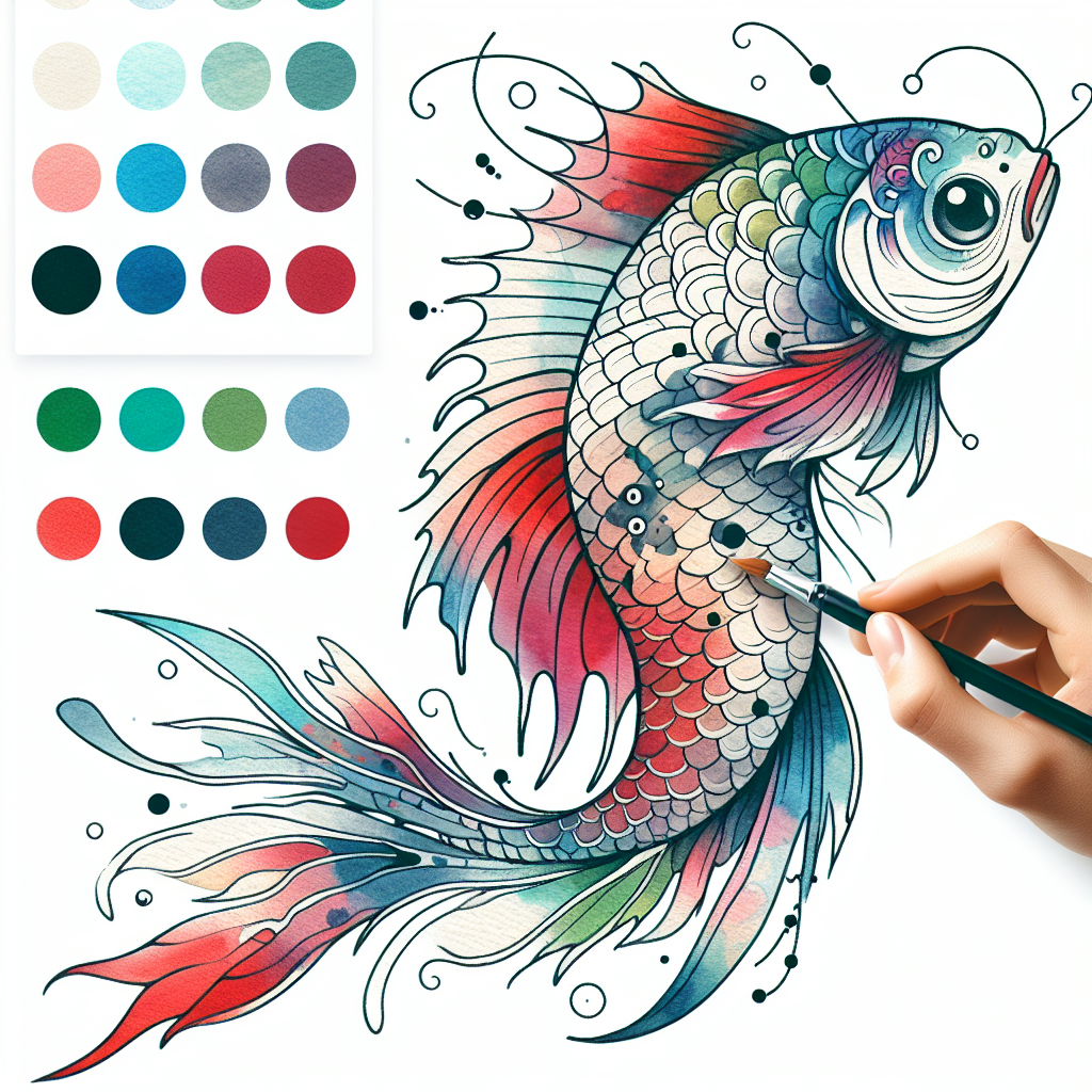 Best Watercolor Fish Tattoo Generator | Vondy